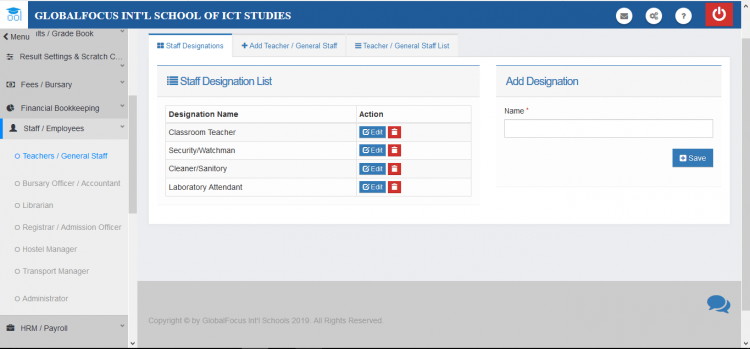 Teachers/General Staff designations - Affordable, Free, All-in-one ...
